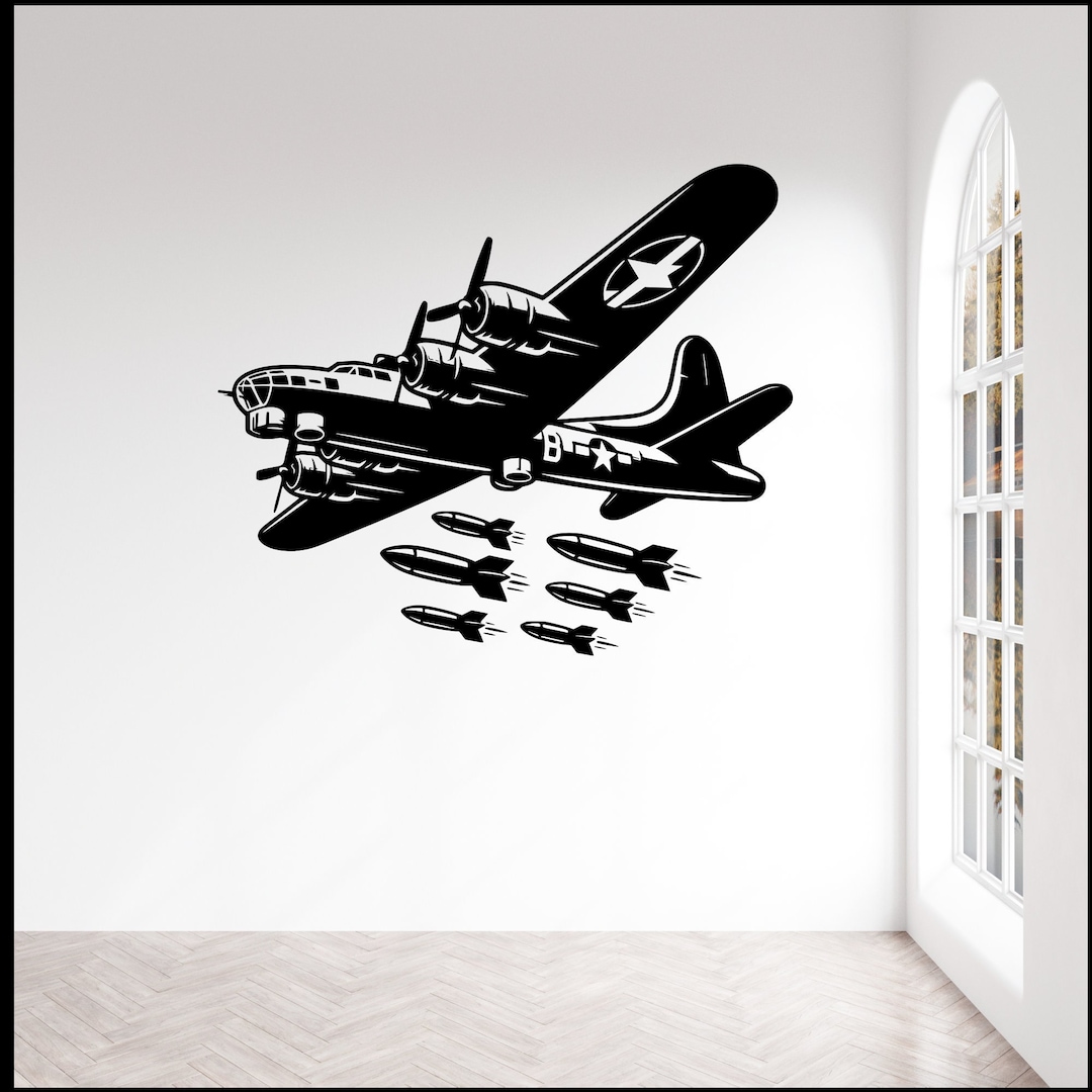 B 17 Decal - B17 Decal - B17 Bomber Decal - B 17 Bomber Decal - WW2 ...