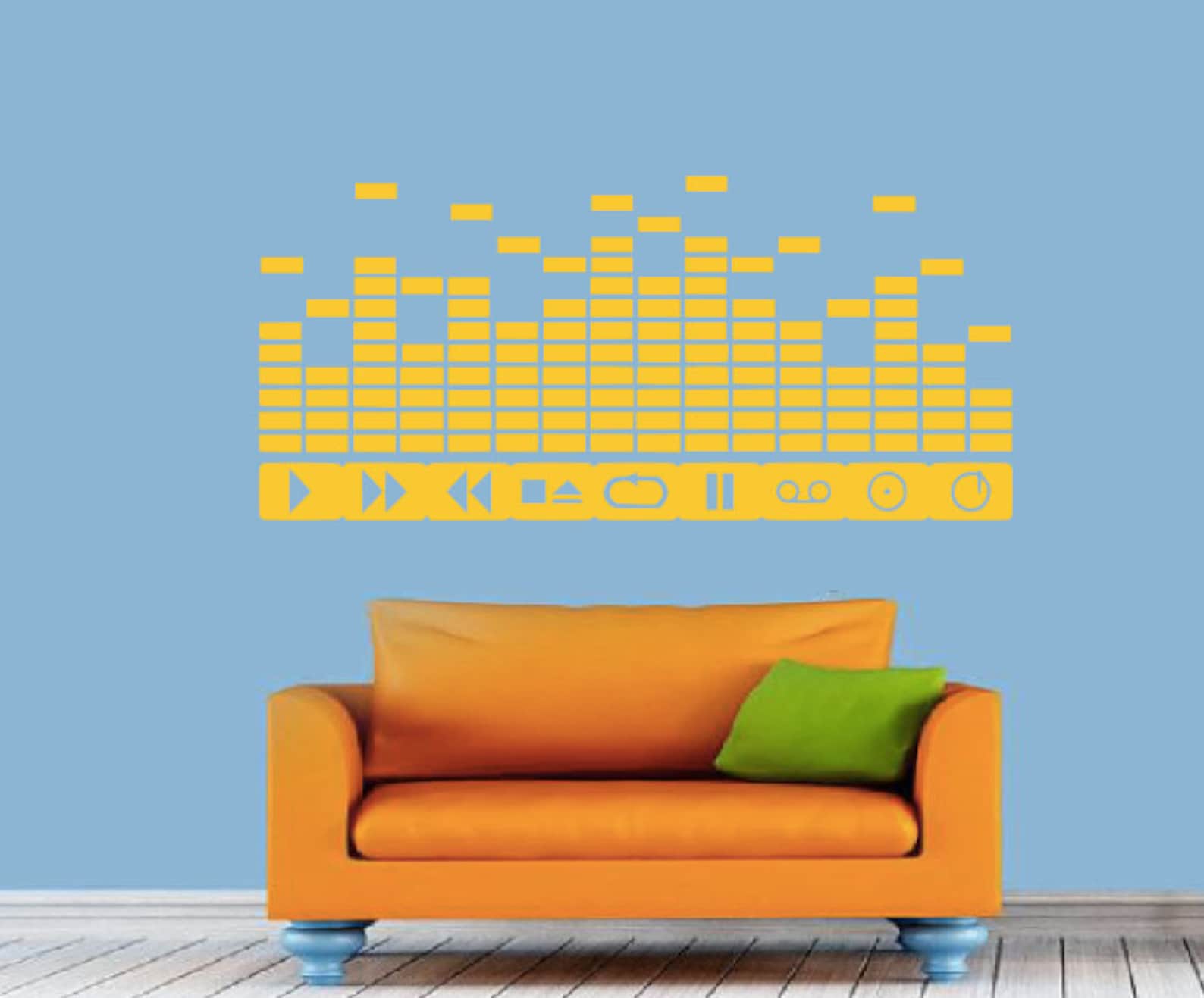 DJ Buttons Equalizer Wall Decal DJ Decal Home Decor | Etsy