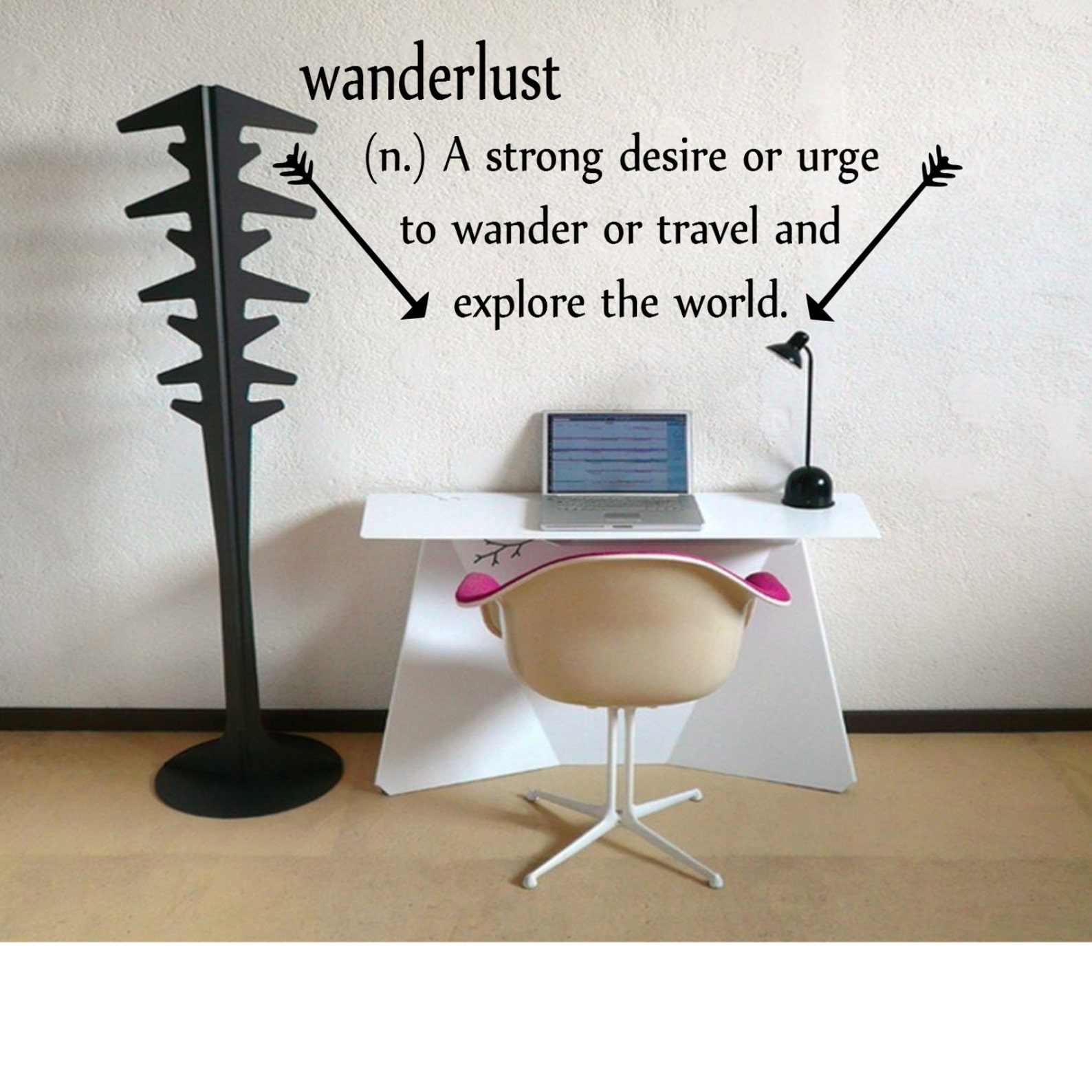 Wanderlust Wall Decal With Arrows - Home Decor - Travel Decal ...