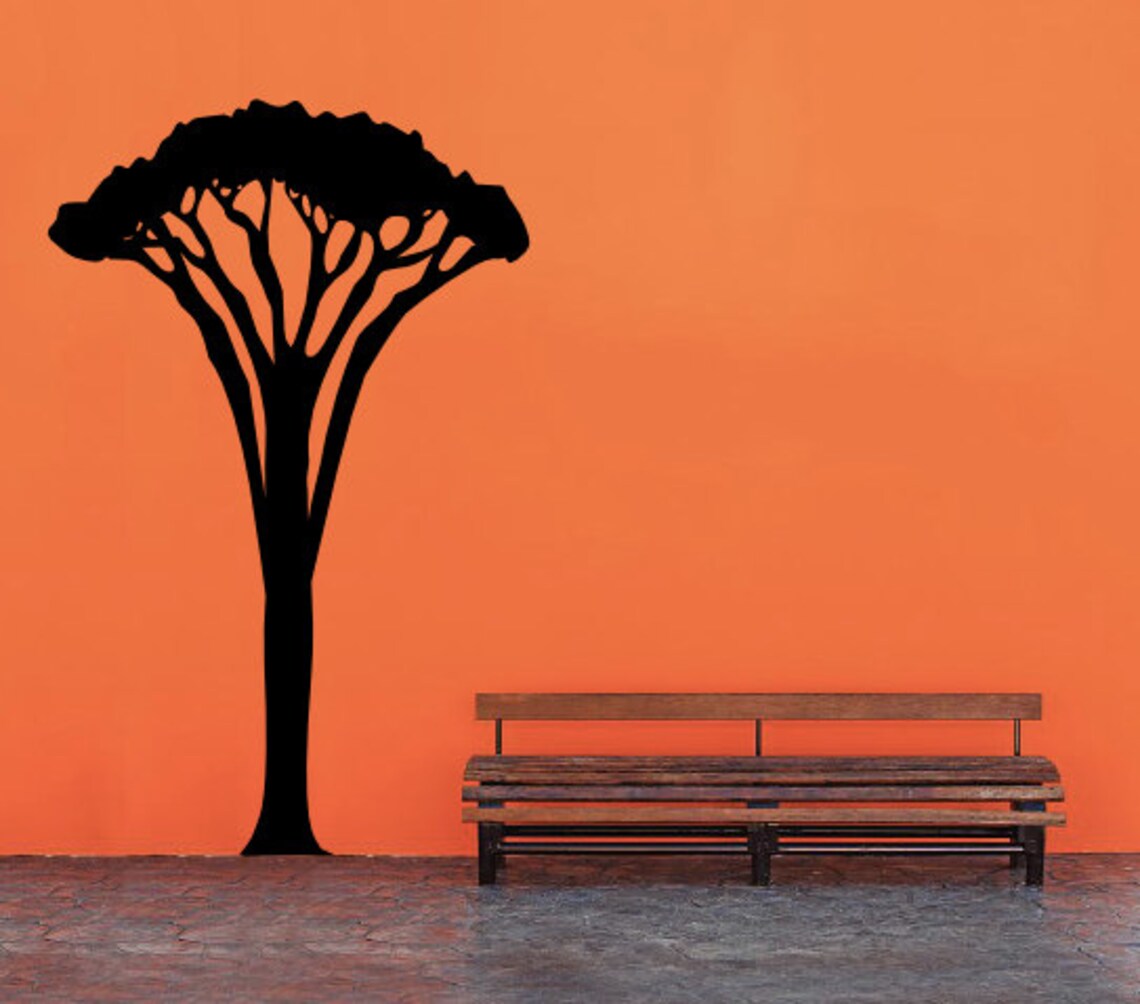 Acacia Tree Wall Decal African Tree Africa Tree Home | Etsy