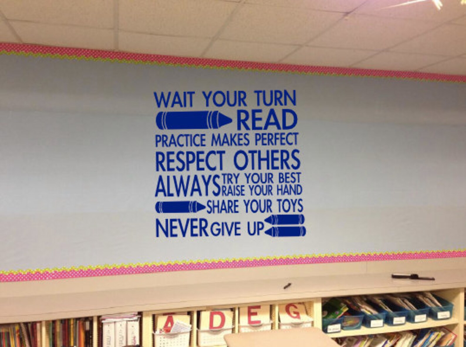 Classroom Decal Classroom Rules Wall Decal Teacher Rules | Etsy