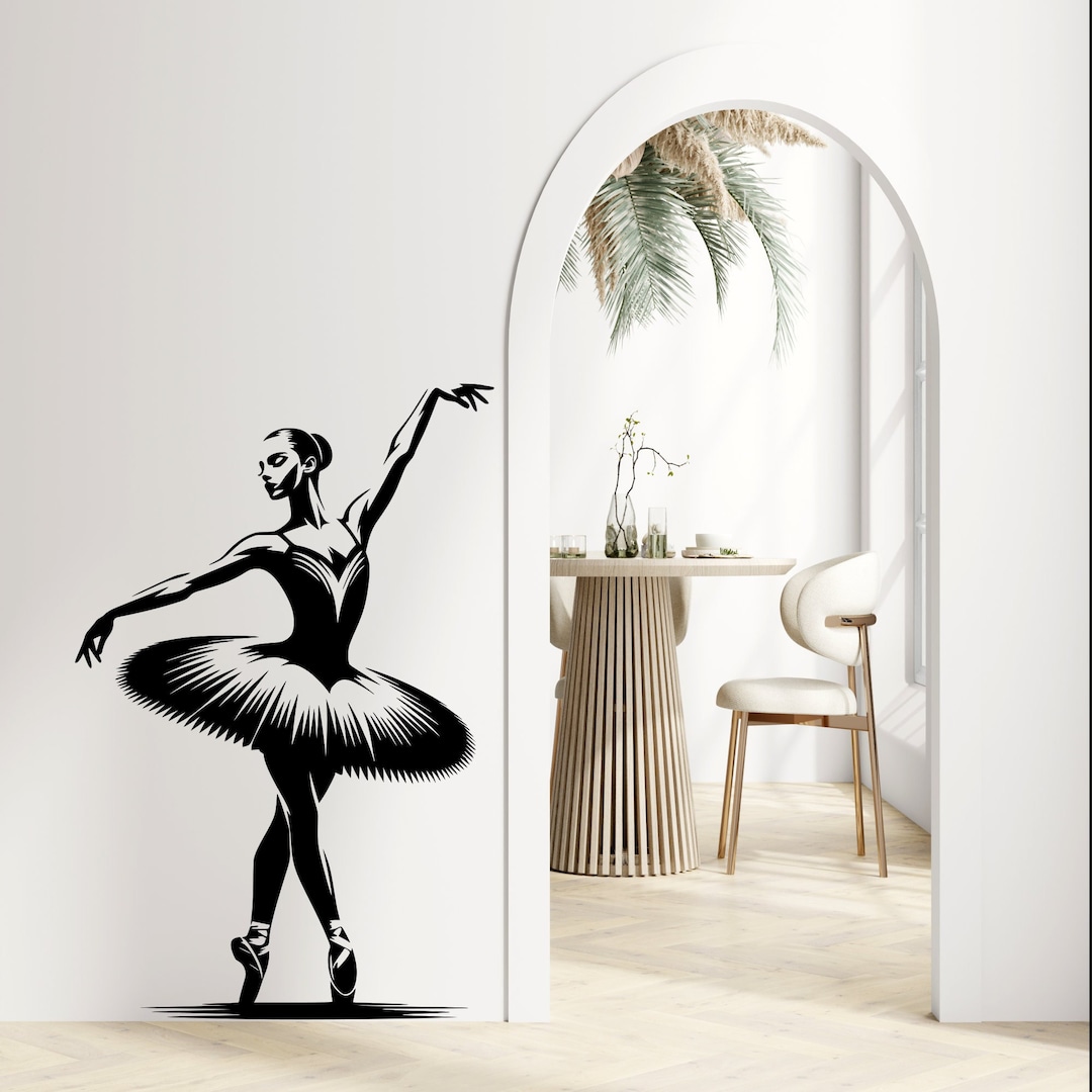 Ballerina Wall Decal - Ballerina Decal - Dancer Decal - Ballet Decal ...