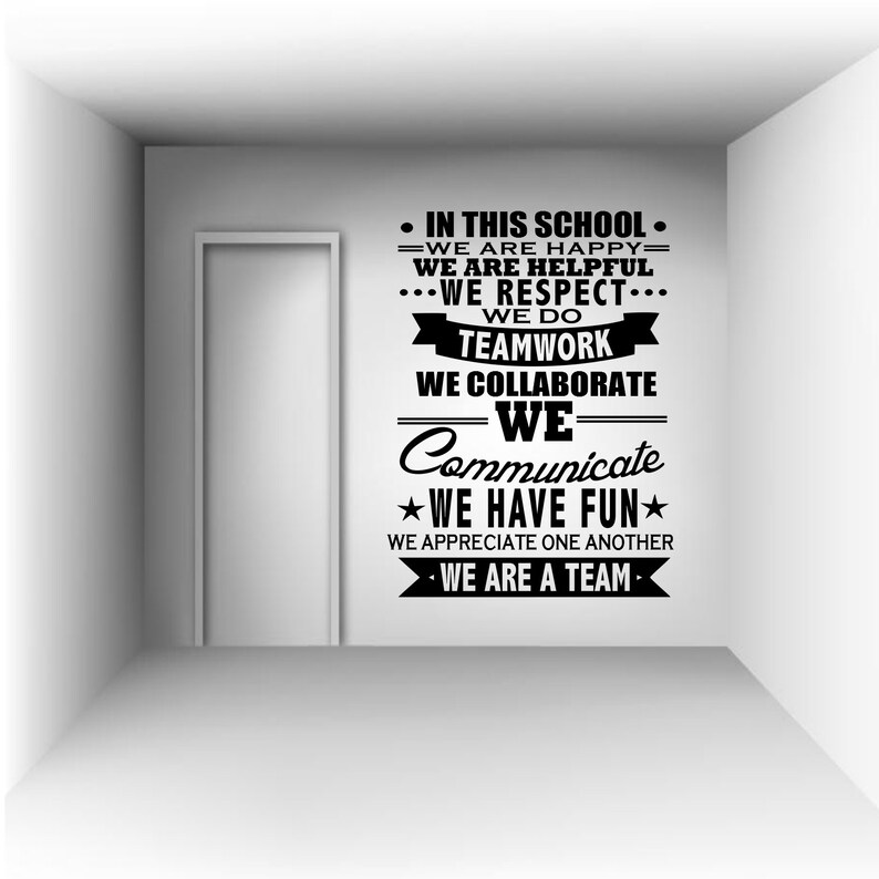 School Decal School Wall Decal School Large Decal | Etsy