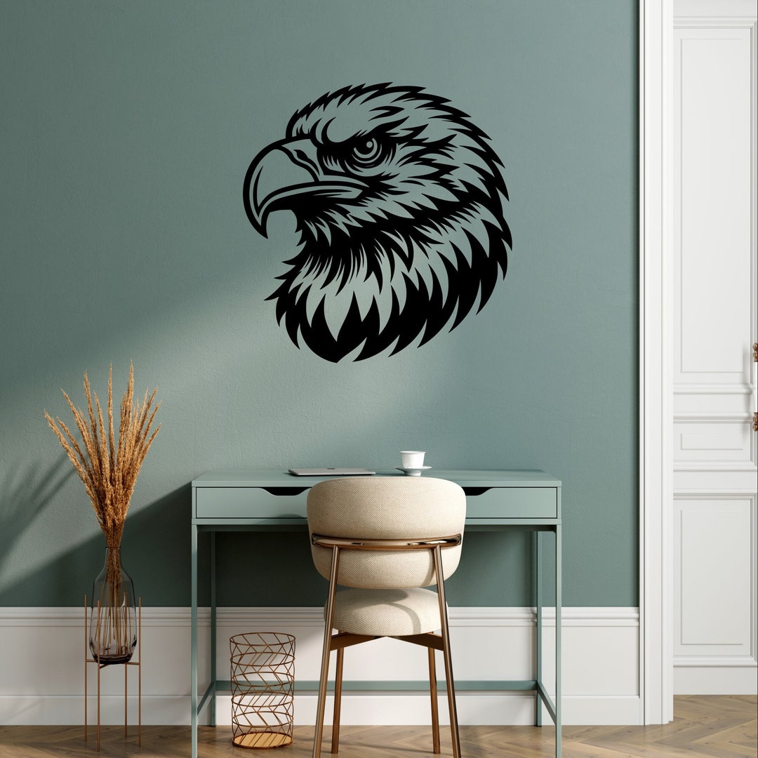 Eagle Wall Decal - Eagle Decal - Large Eagle Decal - Log Cabin Decal ...