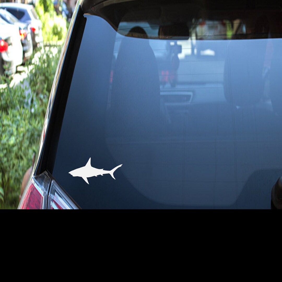 Great White Shark Decal - Great White Shark Car Decal - Great White ...