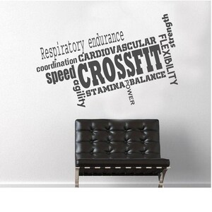 Crossfit Decal- Wall Decal -workout Decal - Gym Decal - Fitness Decal ...