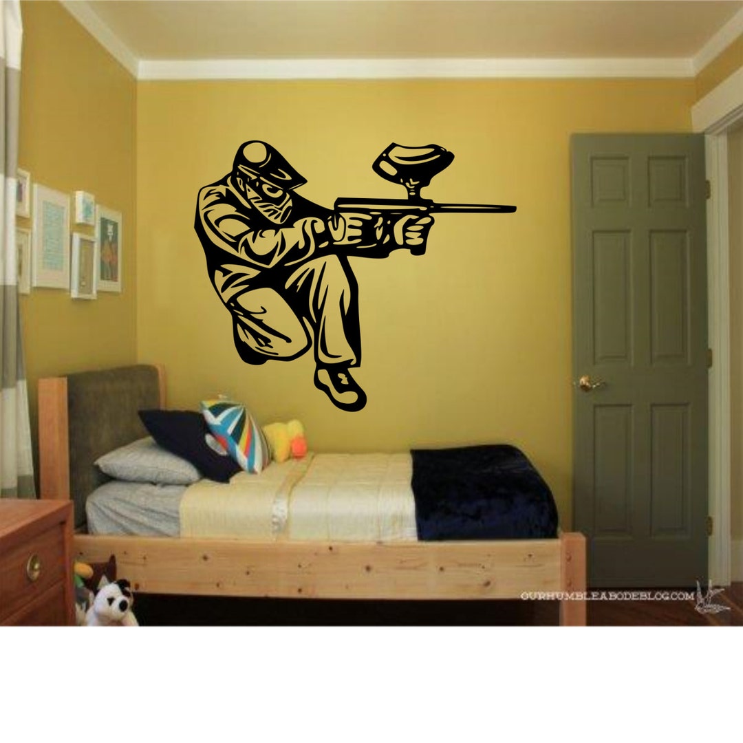 Paintball Wall Decal - Paintball Decal - Paintball Sticker - Paintball ...