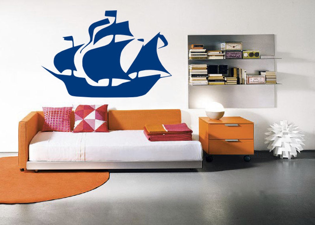 Pirate Ship Decal - Pirate Ship Wall Art - Large Pirate Ship - Pirate ...
