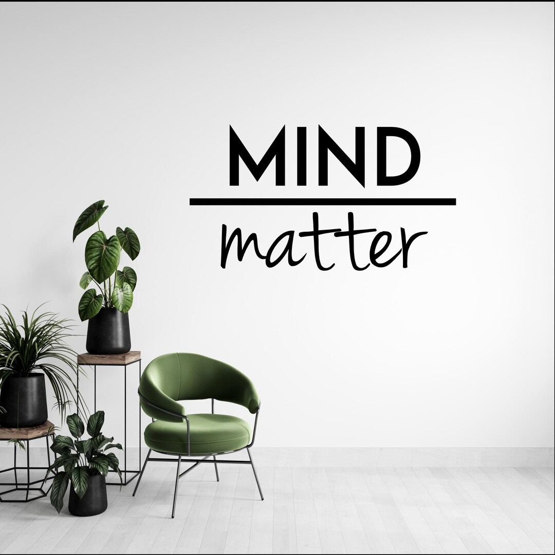 Mind Over Matter Wall Decal – Motivational Home Decor - Etsy
