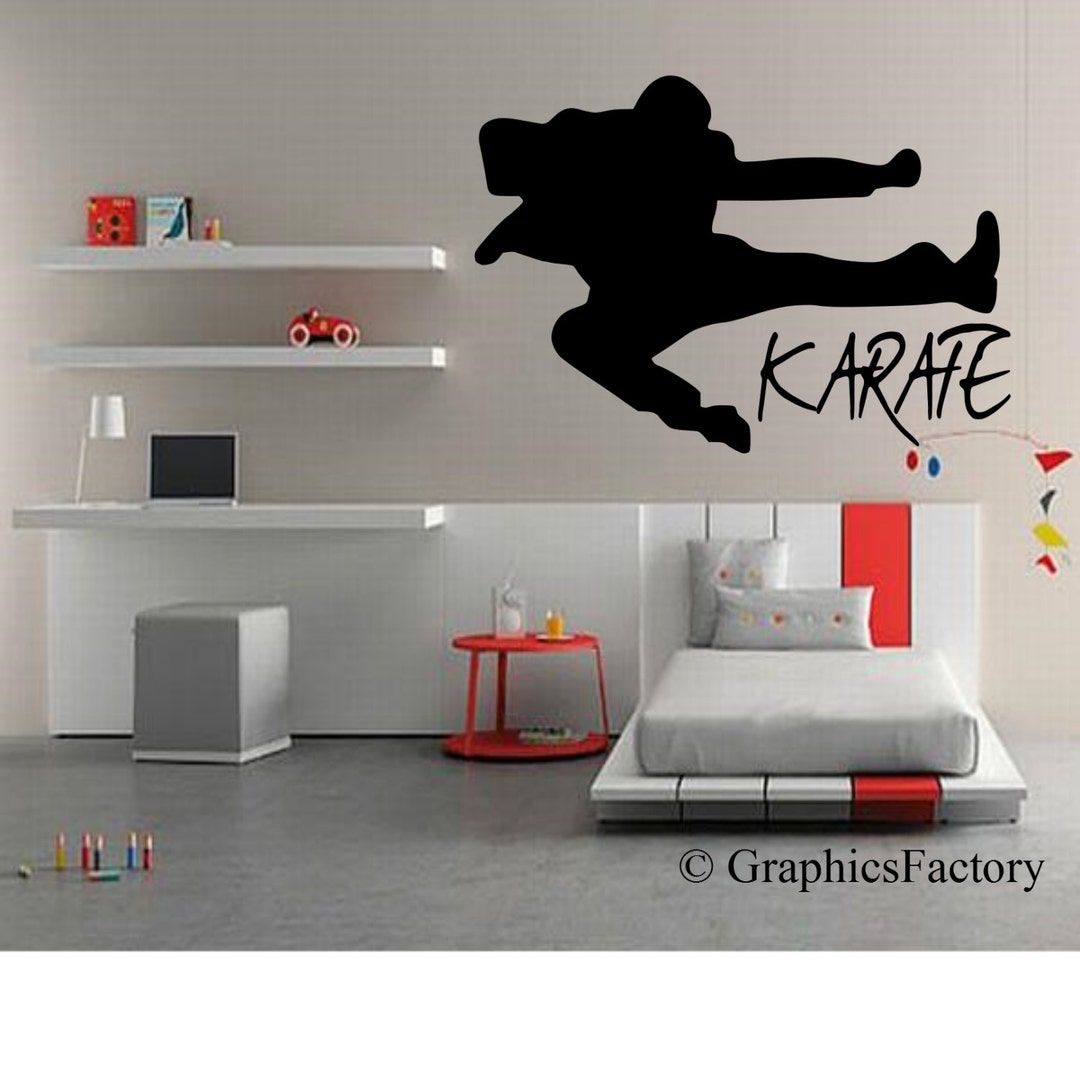 Karate Wall Decal - Karate Decal - Kids Room Karate - Karate - Karate ...