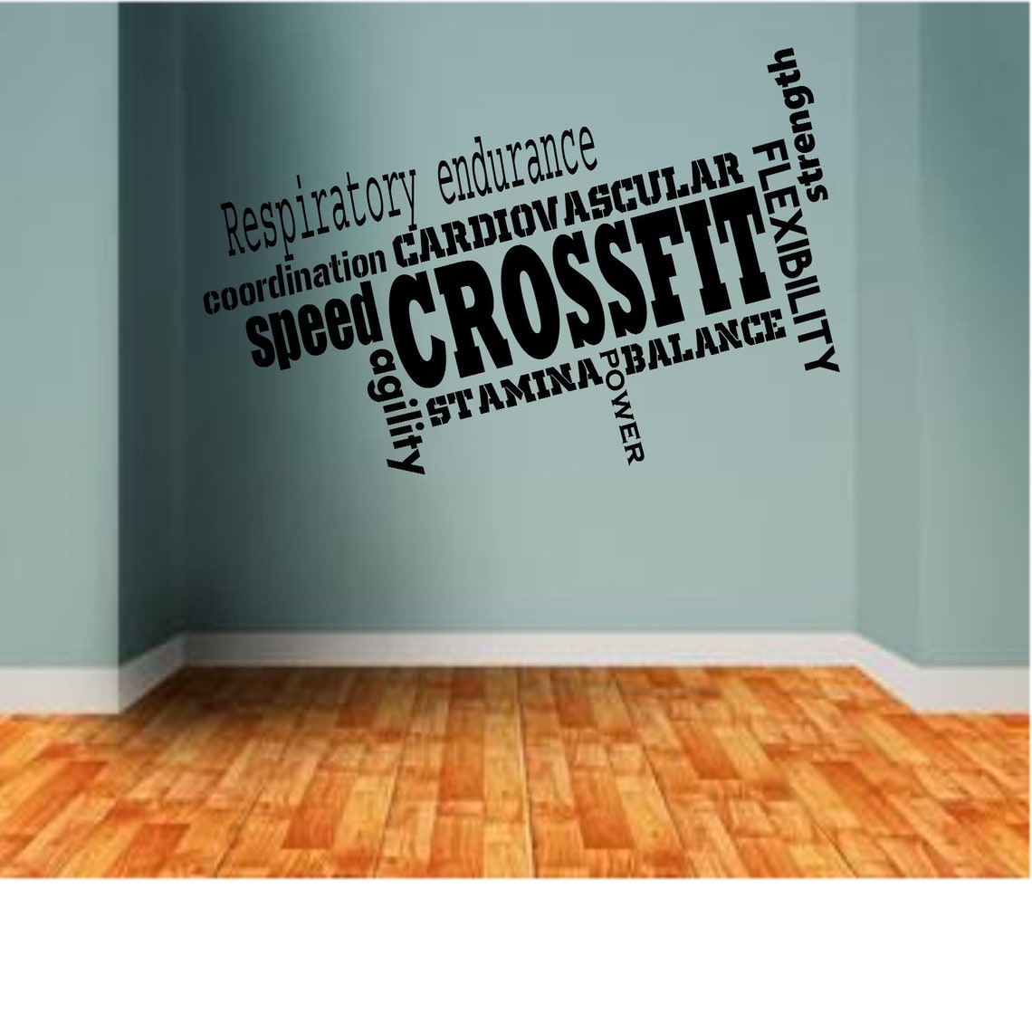 Crossfit Decal Wall Decal workout Decal Gym Decal | Etsy