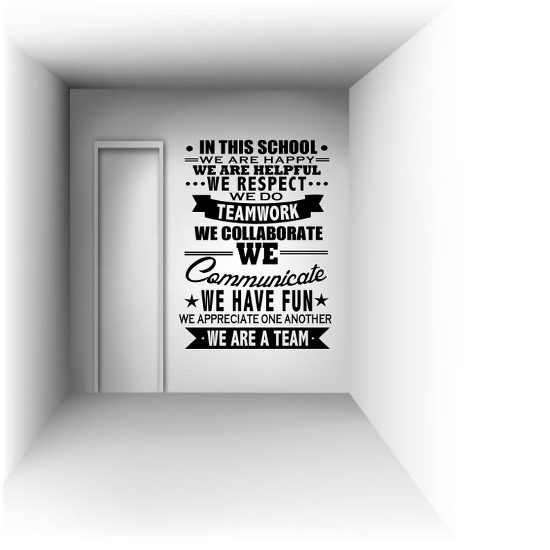 School Decal School Wall Decal school Large Decal - Etsy