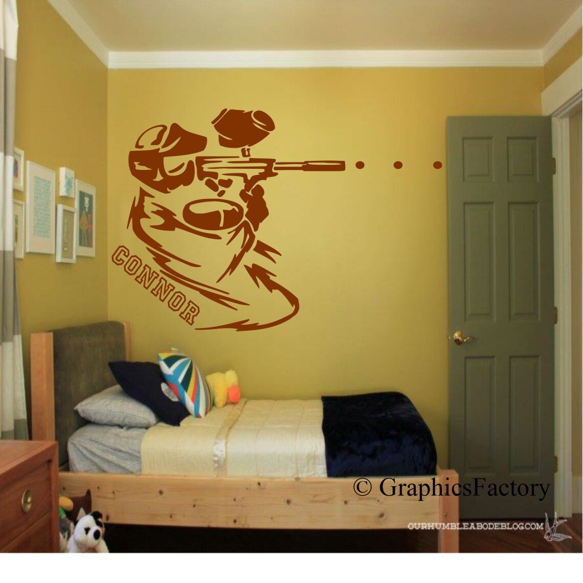 Custom Paintball Wall Decal- Paintball, Paintballing, Paintball Decal ...