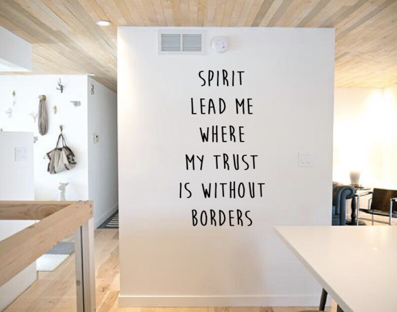 Spirit Lead Me Wall Decal Home Decor Gift Idea Living | Etsy