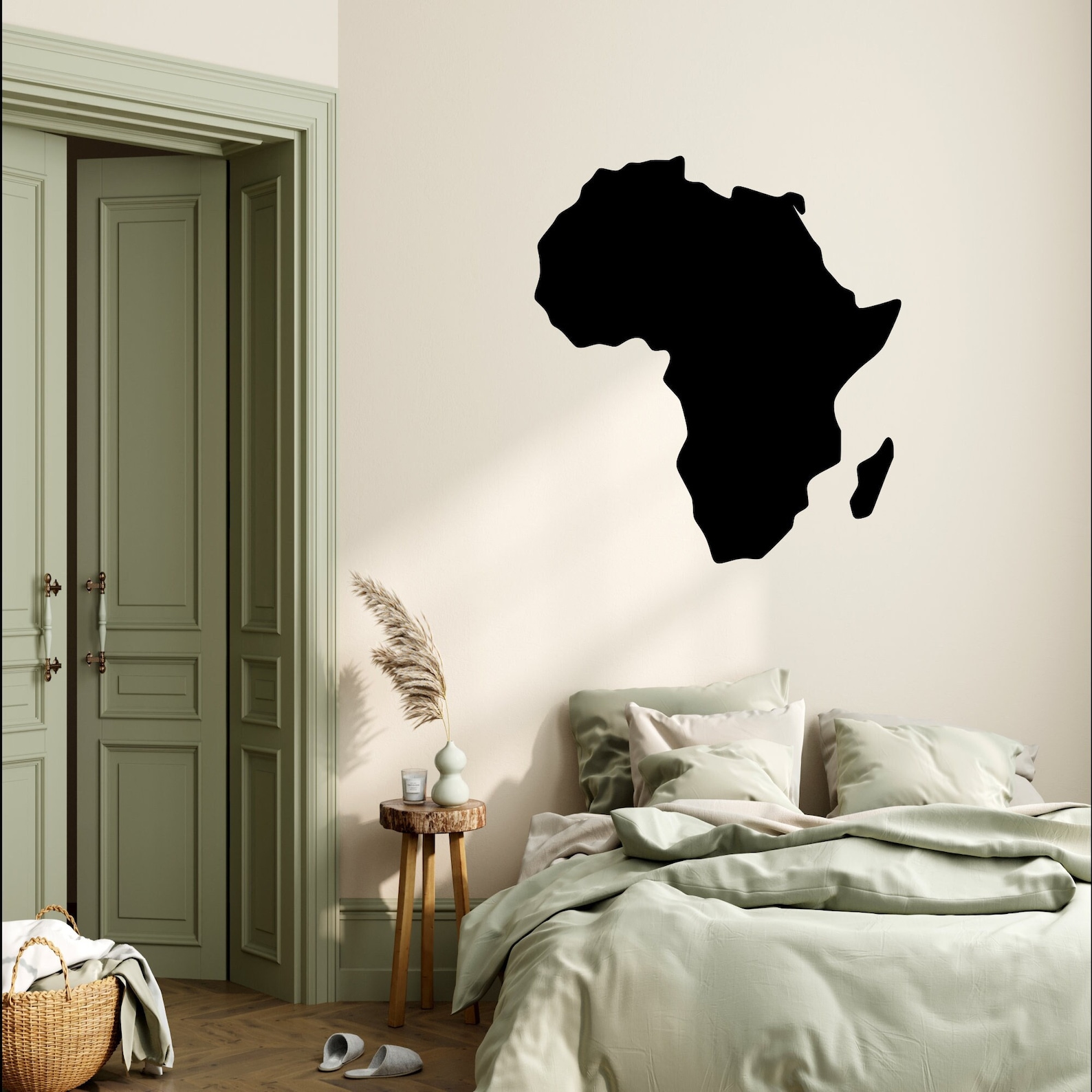 Africa Decal - Africa Sticker -map of Africa Wall Decal - Map of Africa ...
