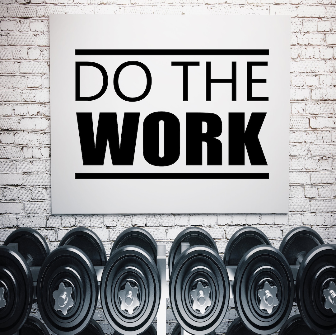 Do the Work - Wall Decal -workout Decal - Gym Decal - Fitness Decal ...
