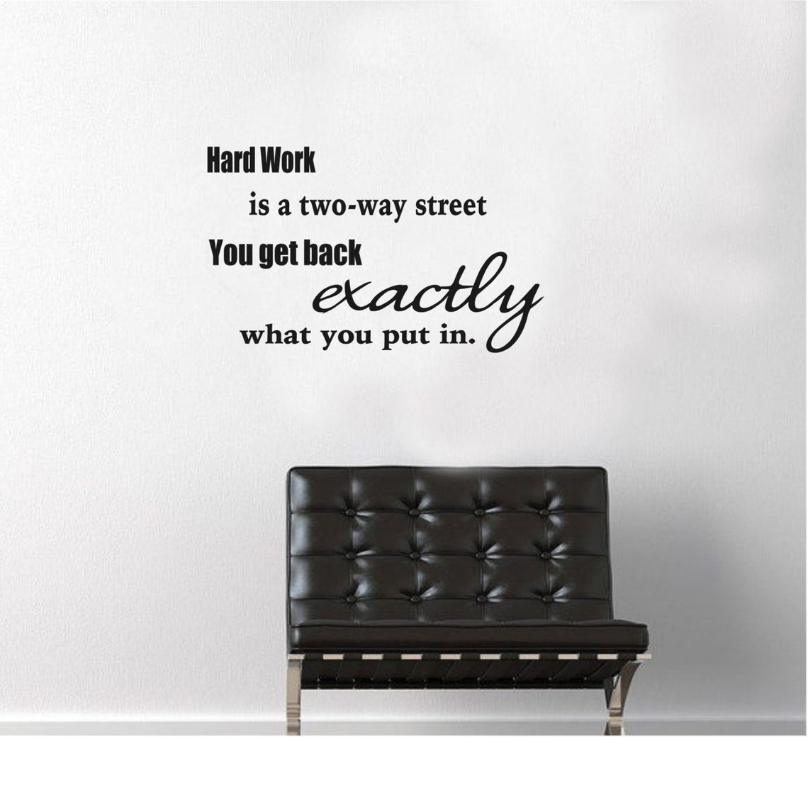 Classroom Decal -hard Work is a Two Way Street Wall Decal - Fitness ...