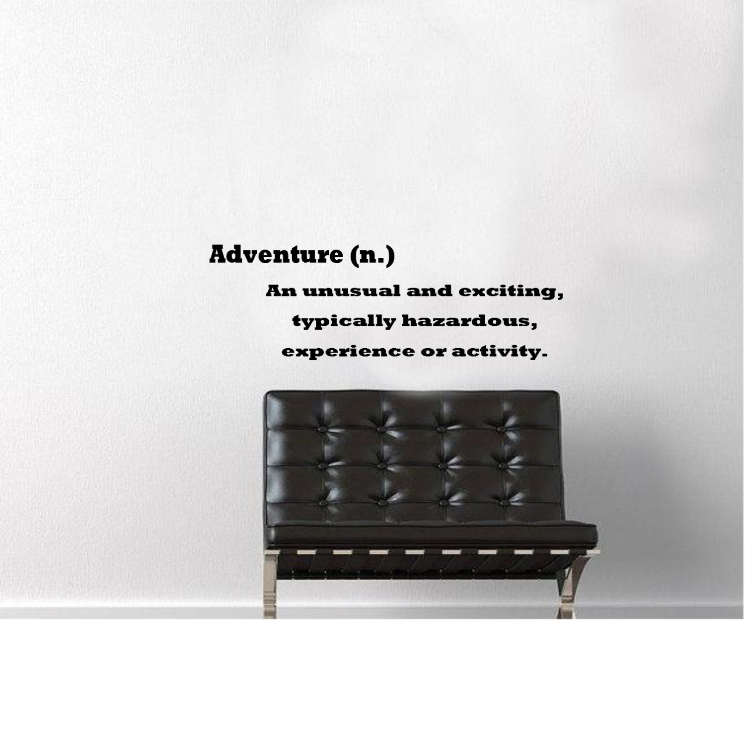 Adventure Definition Wall Decal | Etsy