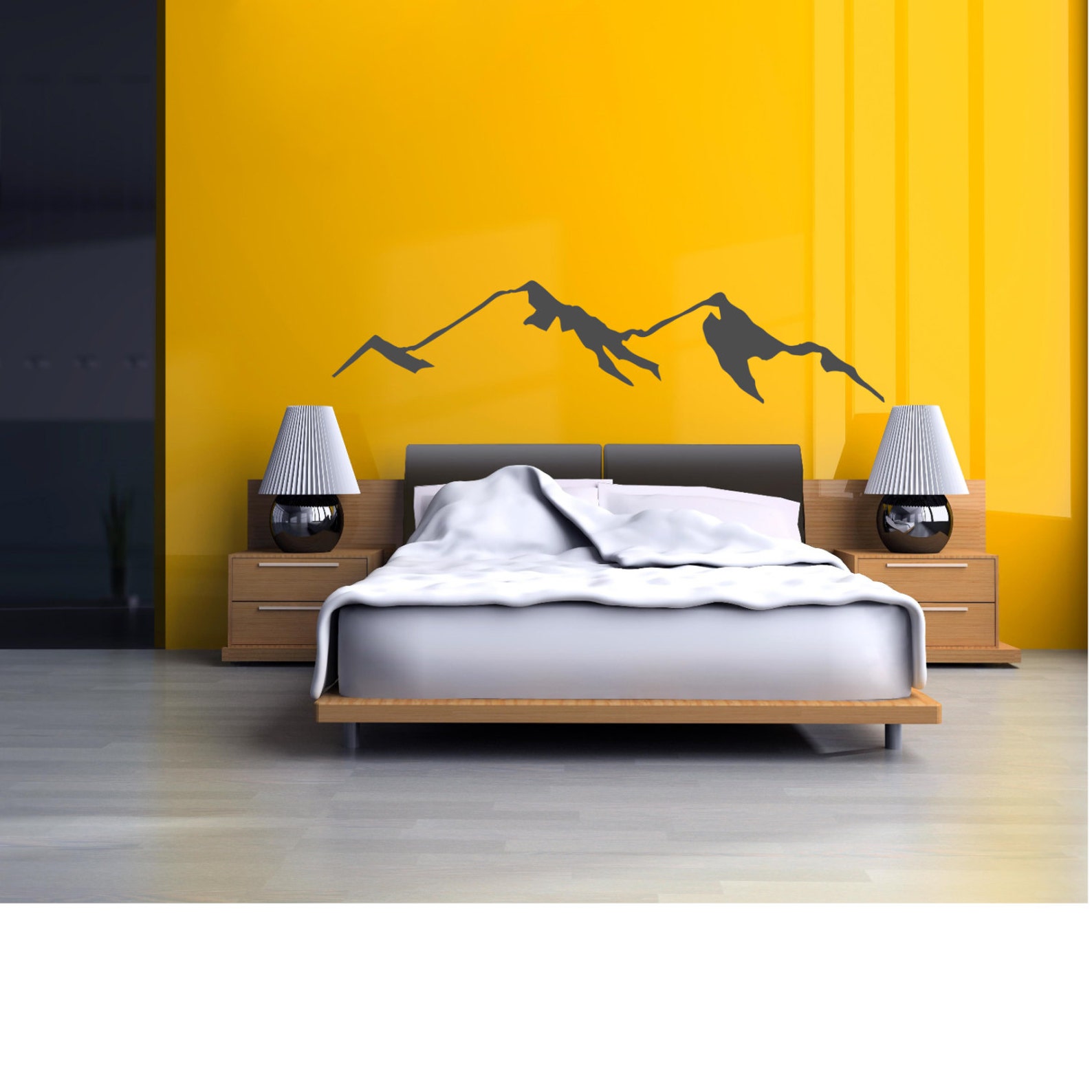 Mountain Top Decal - Mountain Decal - Mountain Top Decal - Mountain ...