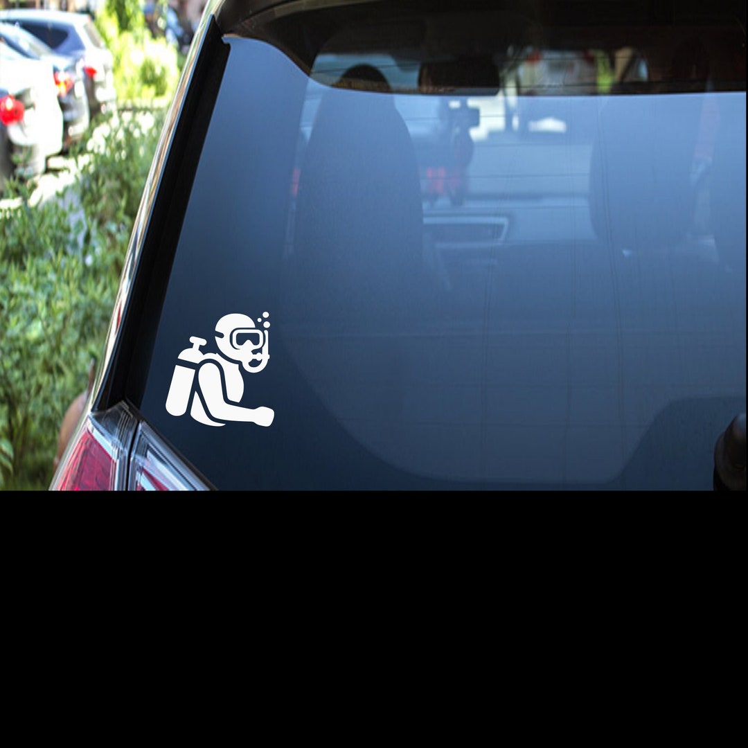 Scuba Diver Decal - Scuba Diving Car Decal - Scuba Diving Gift - Scuba ...