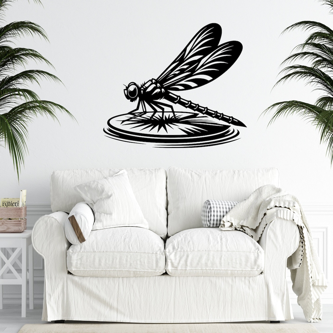 Dragonfly Decal - Entomology Decal - Dragonfly Wall Art - Dragonfly ...