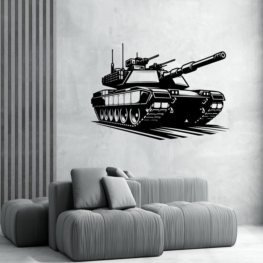 M1 Abrams Tank - Large Tank Decal - Abrams Battle Tank - Tank Toddler ...
