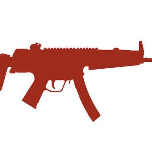 Mp5 Wall Decal - Gun Decal - Mp5 Gun Decal - MP5 Car Decal - Gun Decal ...
