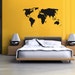 World Map Wall Decal - World Map Sticker - Large World Map Wall Decor ...