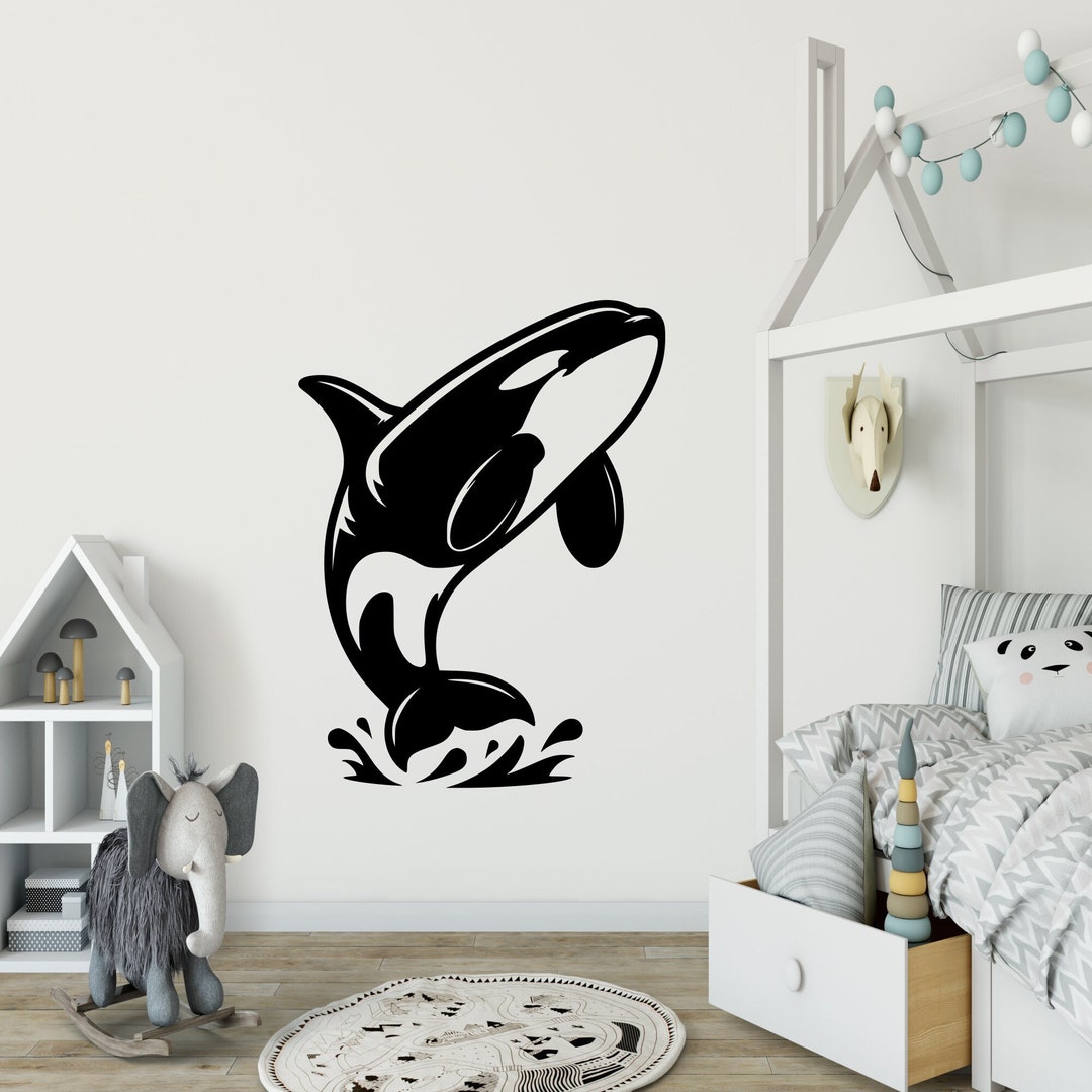 Killer Whale Decal - Killer Whale Wall Art - Killer Whale Decal - Whale ...