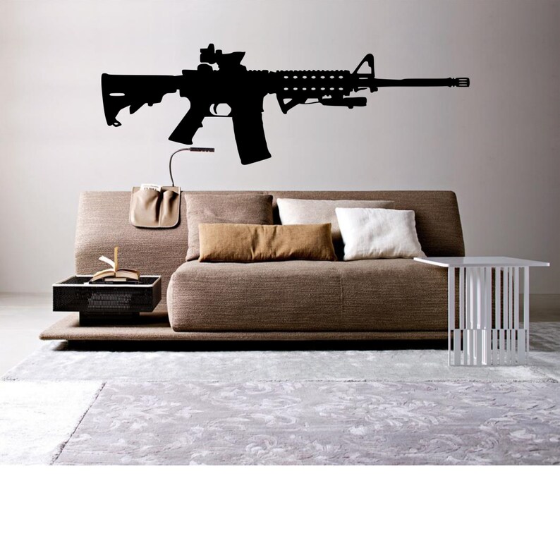 M16 Rifle Wall Decal - Etsy