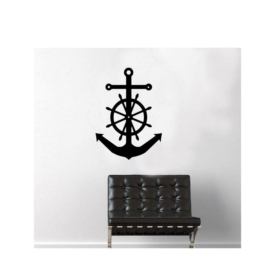 Sailing Anchor Wall Decal - Anchor Decal - Sailing Decal - Large Anchor ...