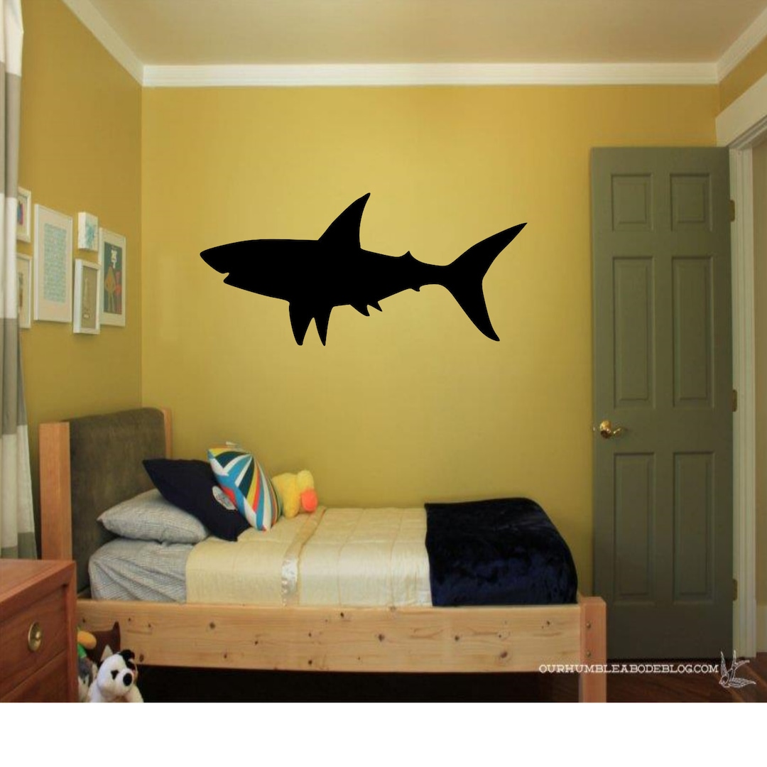 Shark Decal - Great White Shark Wall Art - Shark Week - Shark Decor ...