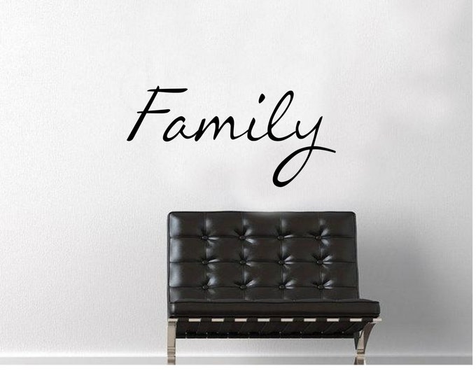 Family Wall Decal Infinity Family Decal Infinite Family Sticker Family ...