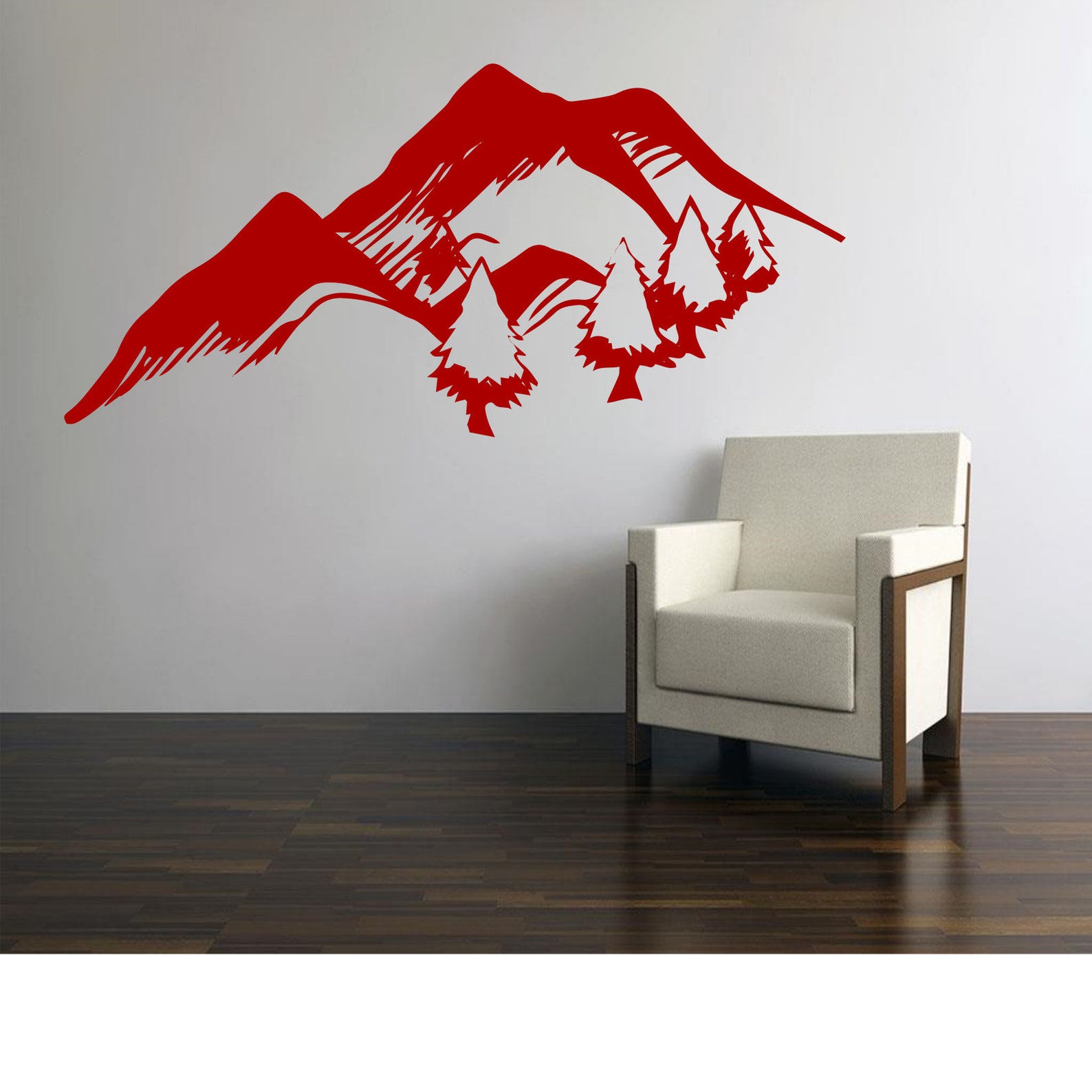 Mountain Top Decal V. 3 Mountain Decal Mountain Top - Etsy