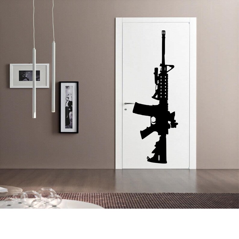 M16 Rifle Wall Decal - Etsy