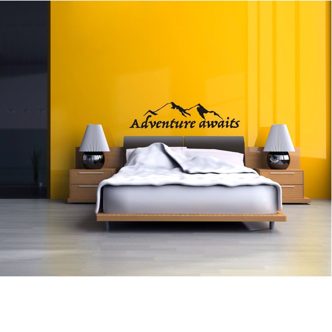 Adventure Awaits - Wall Decal - Travel - Wanderlust - Adventure - Arrow ...