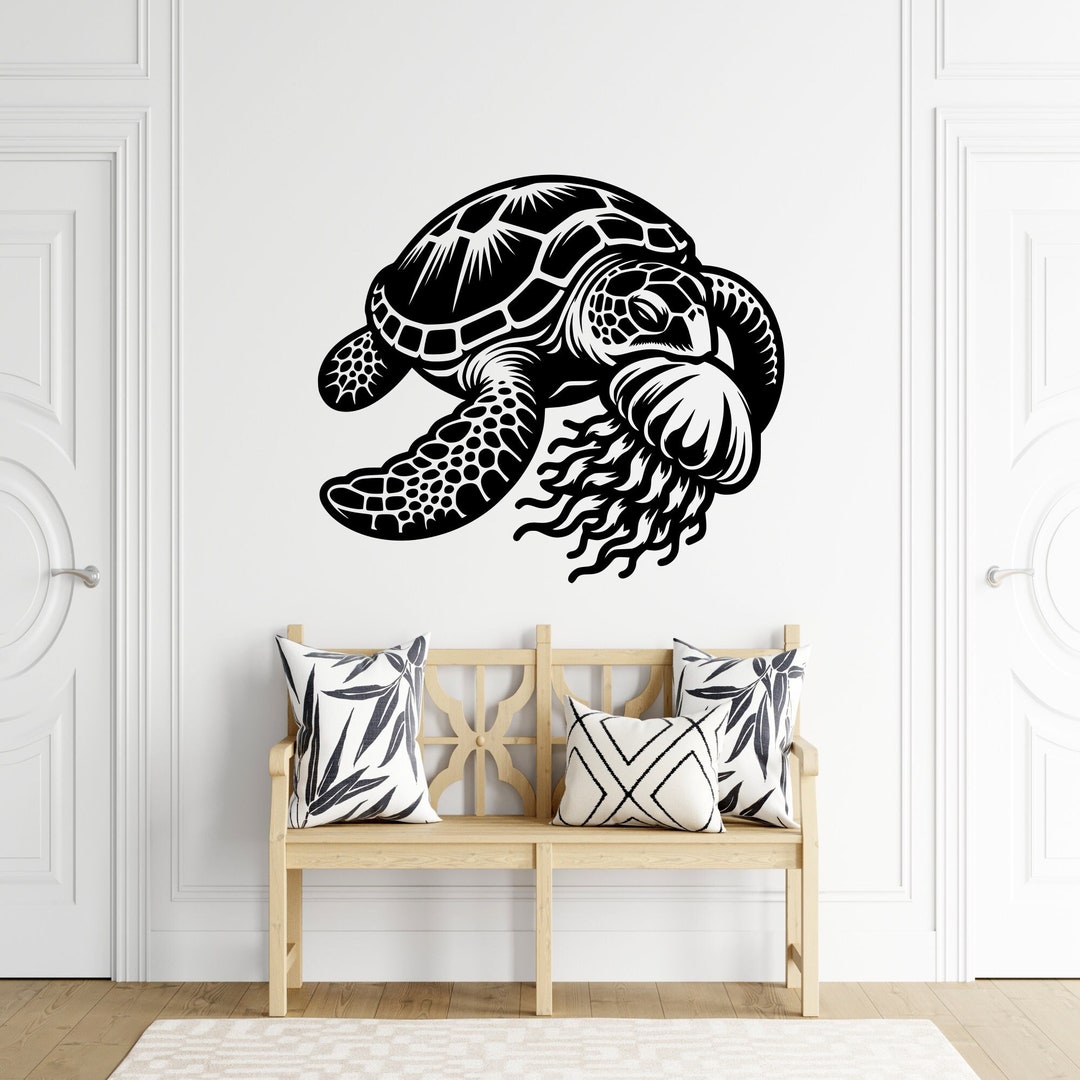 Sea Turtle Decal - Sea Turtle Car Decal - Sea Turtle Wall Art ...