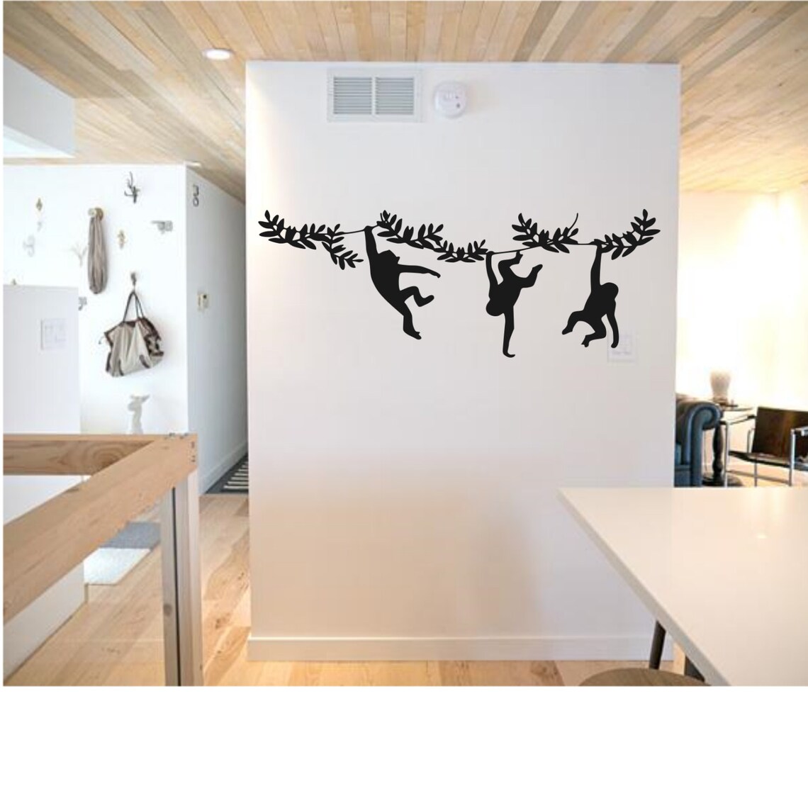 Monkeys Swinging Wall Decal - Etsy