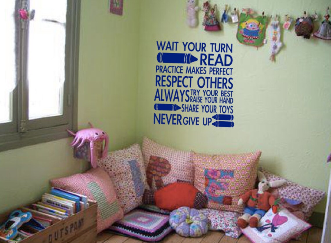 Classroom Decal Classroom Rules Wall Decal Teacher Rules | Etsy