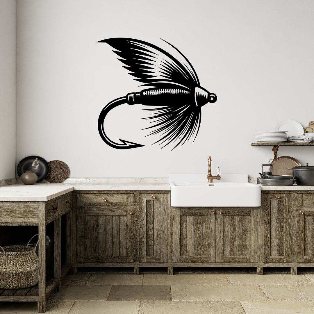Fly Fishing Lure Decal - Fishing Lure Design - Fishing Decal - Fly ...
