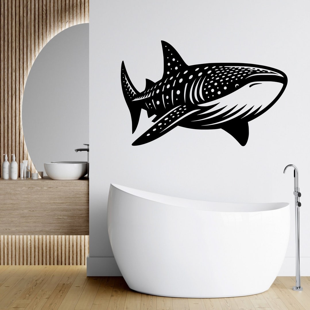 Whale Shark Decal - Whale Shark Wall Art - Shark Decal - Shark Decal ...