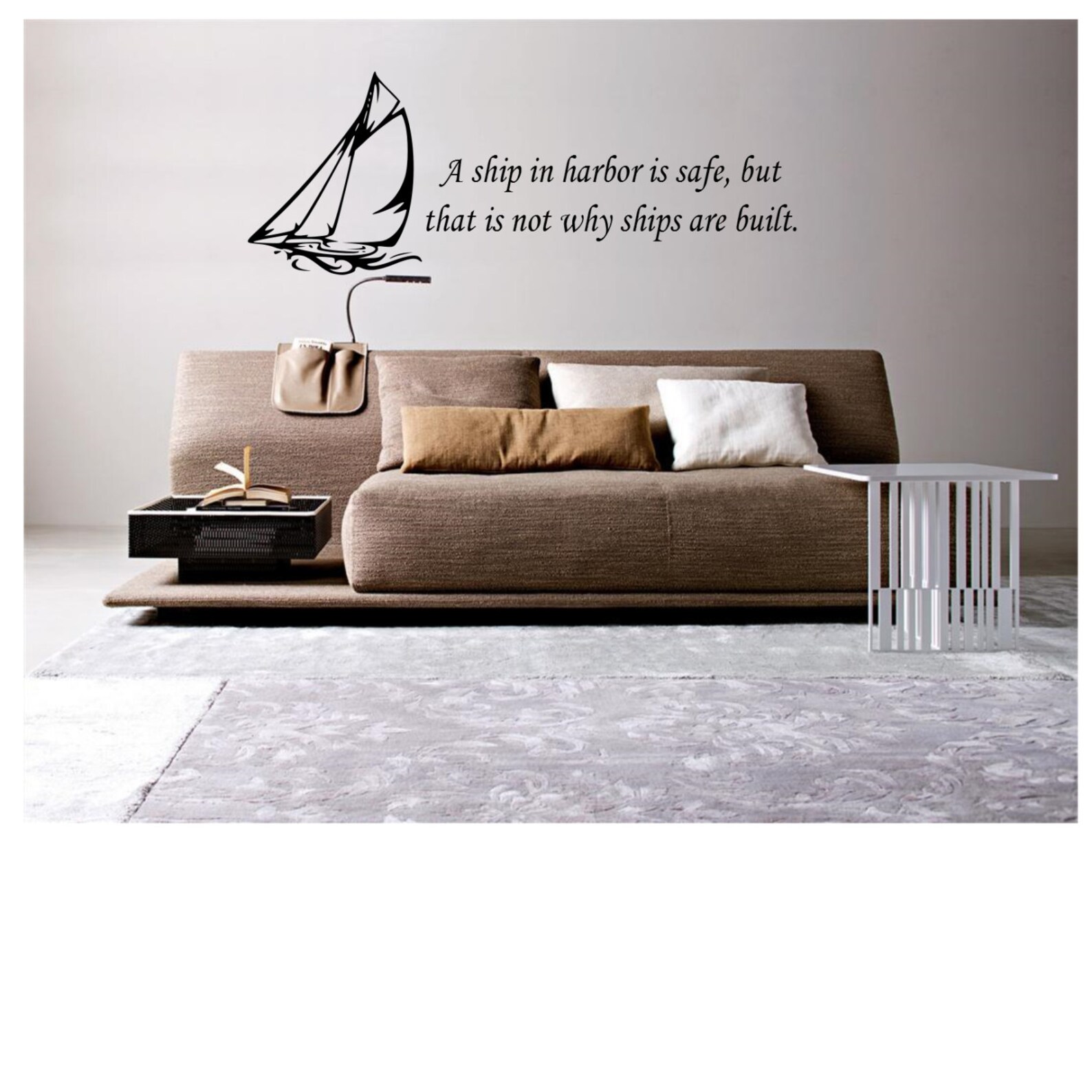 Ships Are Safe in Harbor Wall Decal | Etsy