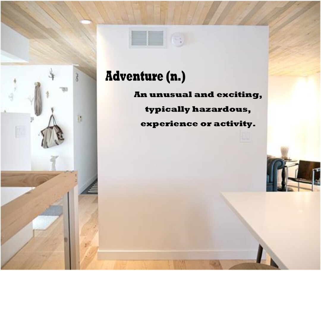 Adventure Definition Wall Decal - Adventure Decal - Adventure Sticker ...
