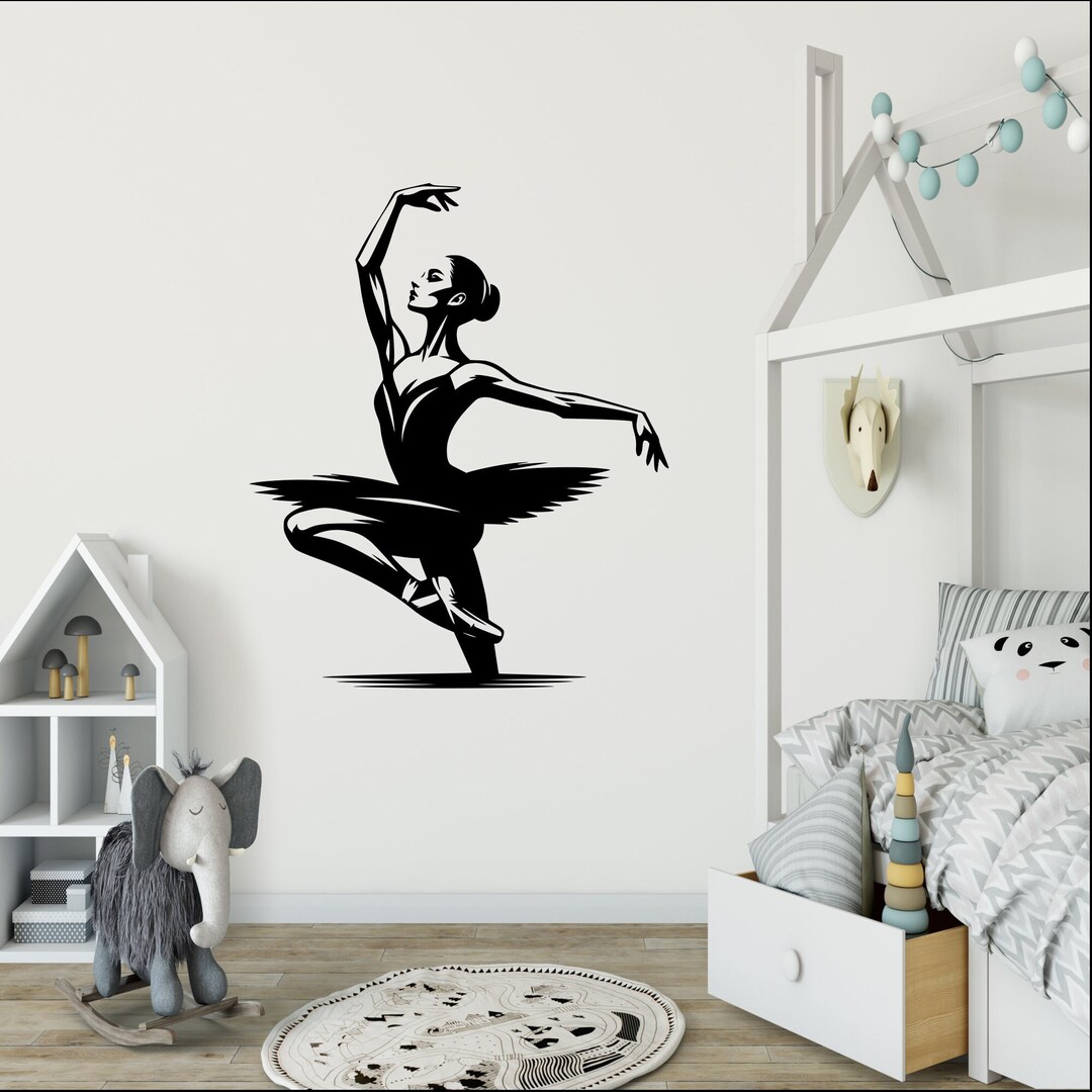 Ballerina Wall Decal - Ballerina Decal - Dancer Decal - Ballet Decal ...