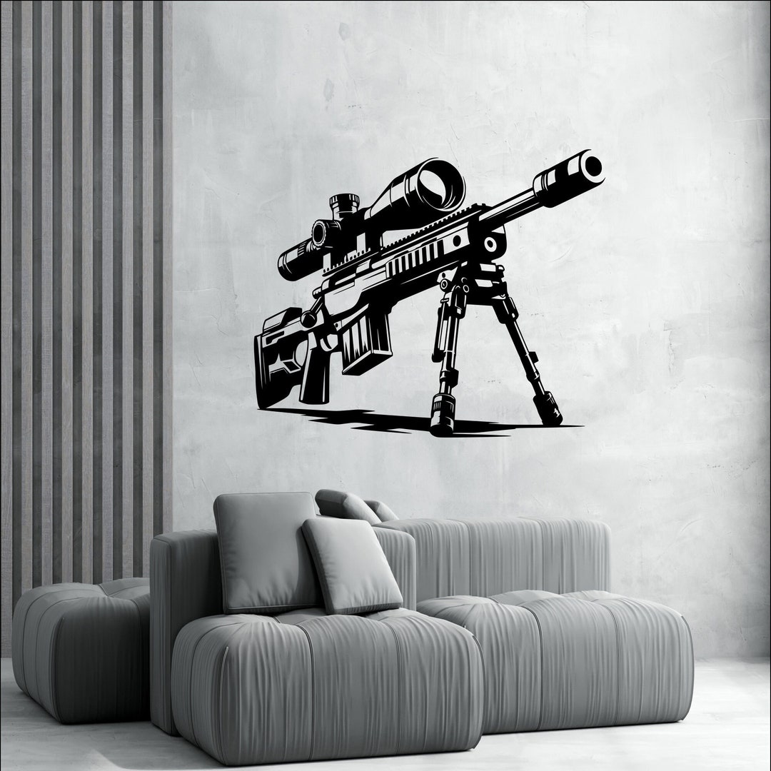 Sniper Rifle Decal - Bolt Gun Decal - Sniper Decal - Bolt Gun Rifle ...