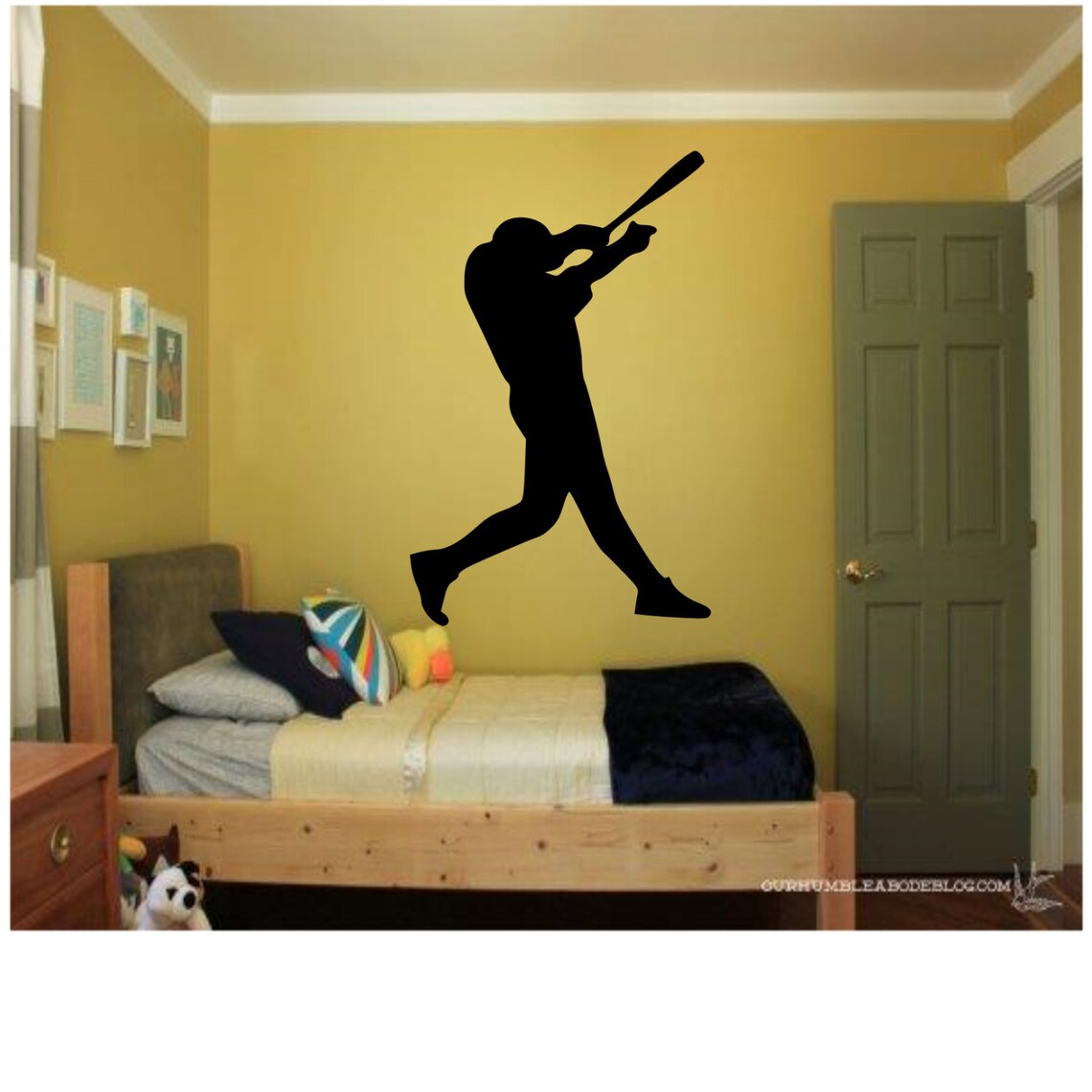 Baseball Player Wall Decal Kids Room Decor Baseball Decal | Etsy
