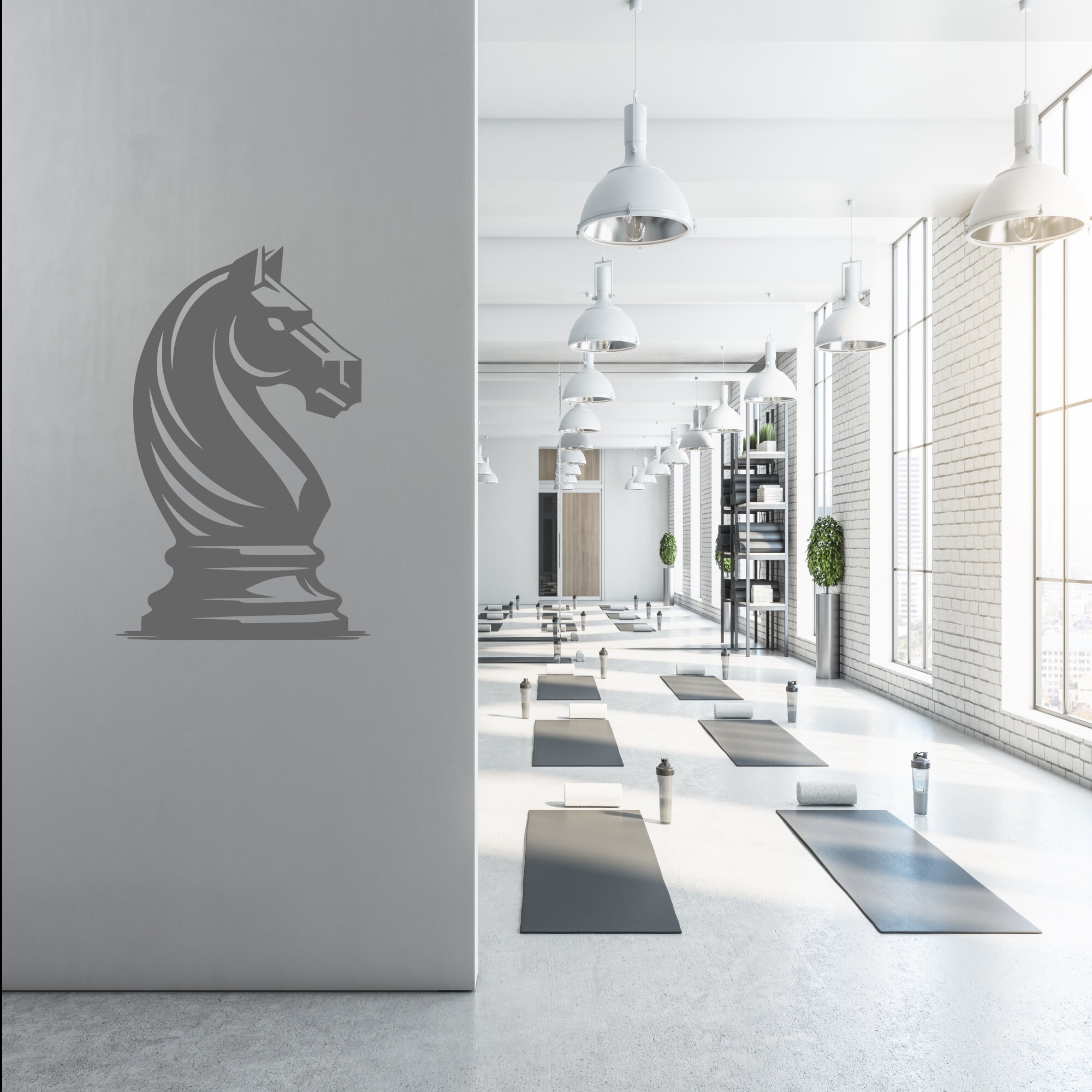 Knight Chess Decal - Chess Wall Art - Knight Decal - Chess Board Decal ...
