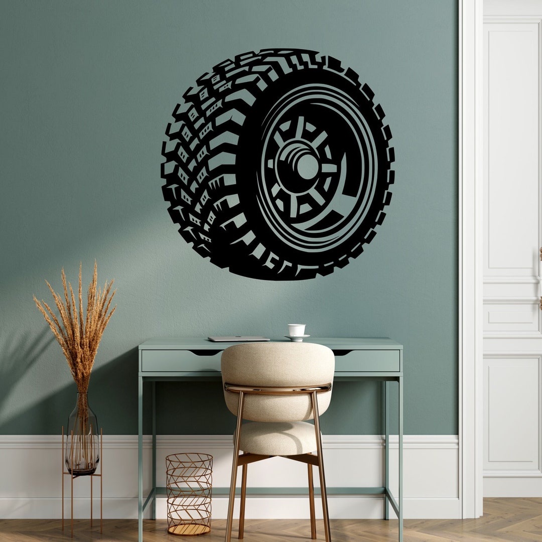 Off Road Tire Decal - Mudding Decal - Large Knobby Tire Decal - off ...