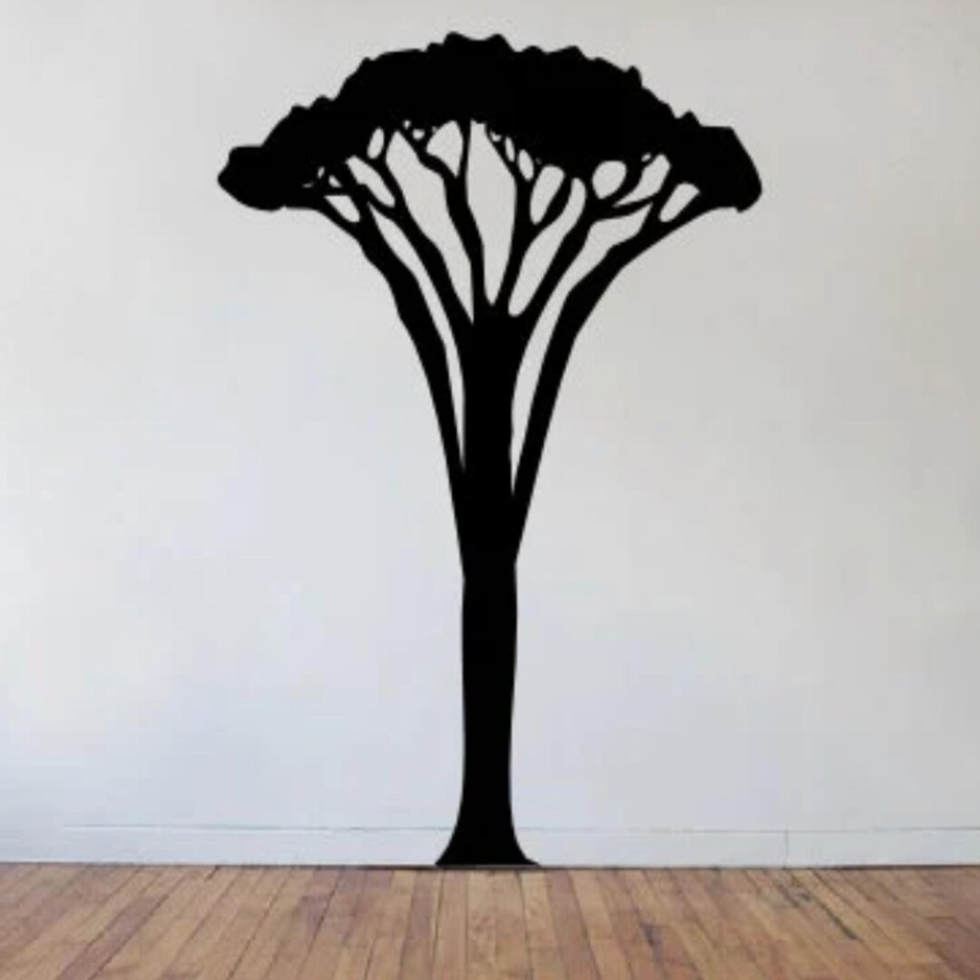 Acacia Tree Wall Decal - African Tree - Africa Tree - Acacia Decal ...