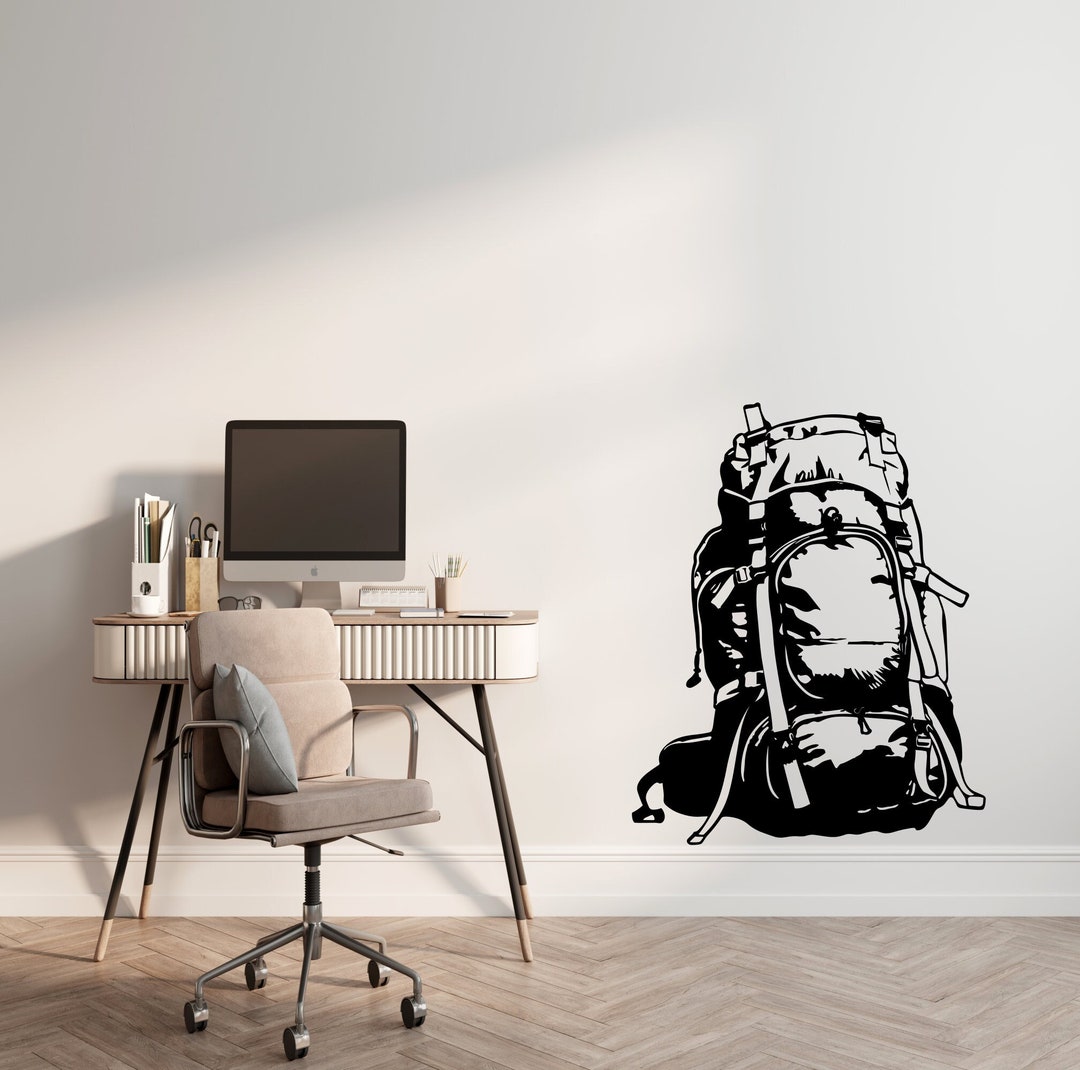 Backpack Decal - Hiking Decal - Backpack Travel Decal - Backpacking ...